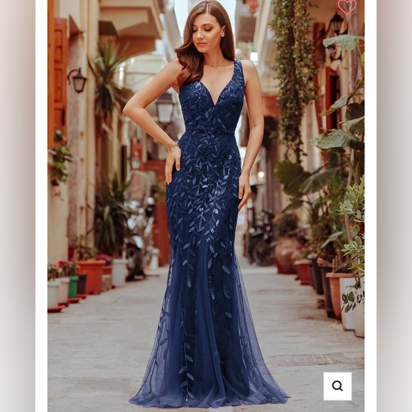 Ever Pretty | Dresses | Ever Pretty Navy Blue Dress | Poshmark